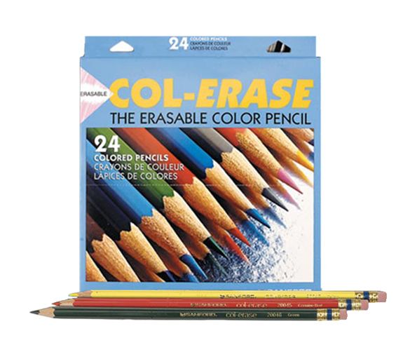 Col-Erase Erasable Pencil Set (Set of 24) | Jerry's Artarama