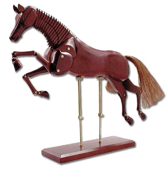 Animal Manikins Horse 16" Dark Brown | Jerry's Artarama