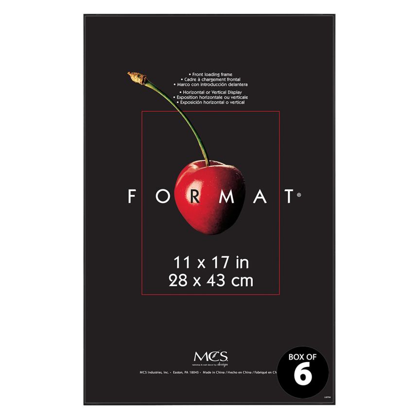 MCS Format Frame 11 x 17 Black, Box of 6 | Jerry's Artarama