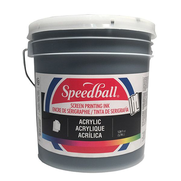 Speedball Acrylic Screen Printing Ink 1 Gallon - Black | Jerry's Artarama