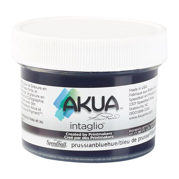 Akua Intaglio Ink 2oz - Prussian Blue | Jerry's Artarama