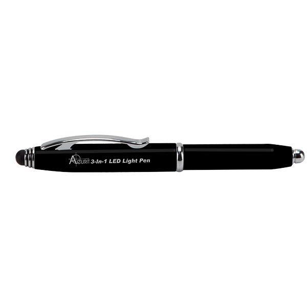Acurit 3-in-1 LED Light Pen & Stylus Black | Jerry's Artarama
