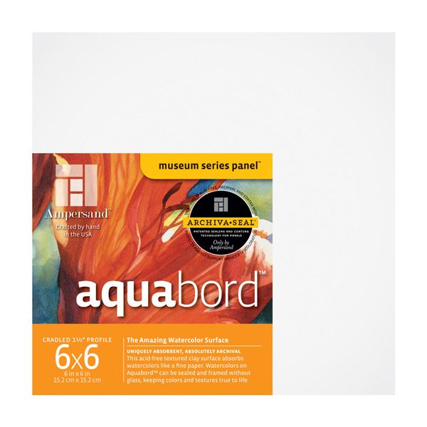 Ampersand Museum Series Aquabord Panels 1-1/2" Single Cradle 6" x 6 ...
