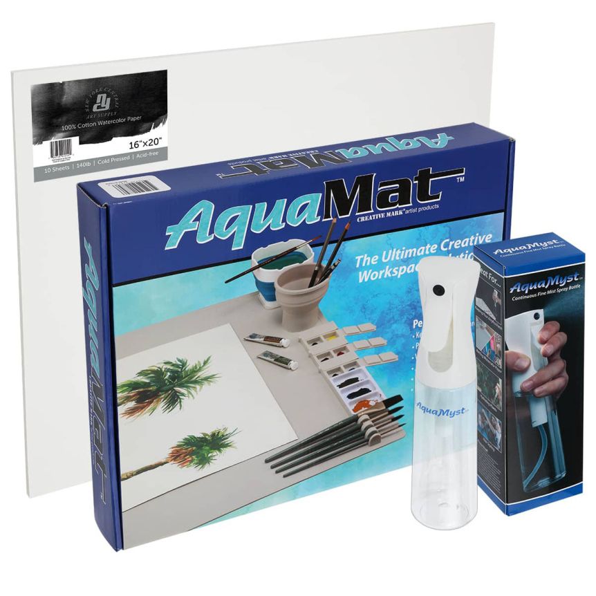 Creative Mark Grey AquaMat 3 Piece Bundle | Jerry's Artarama
