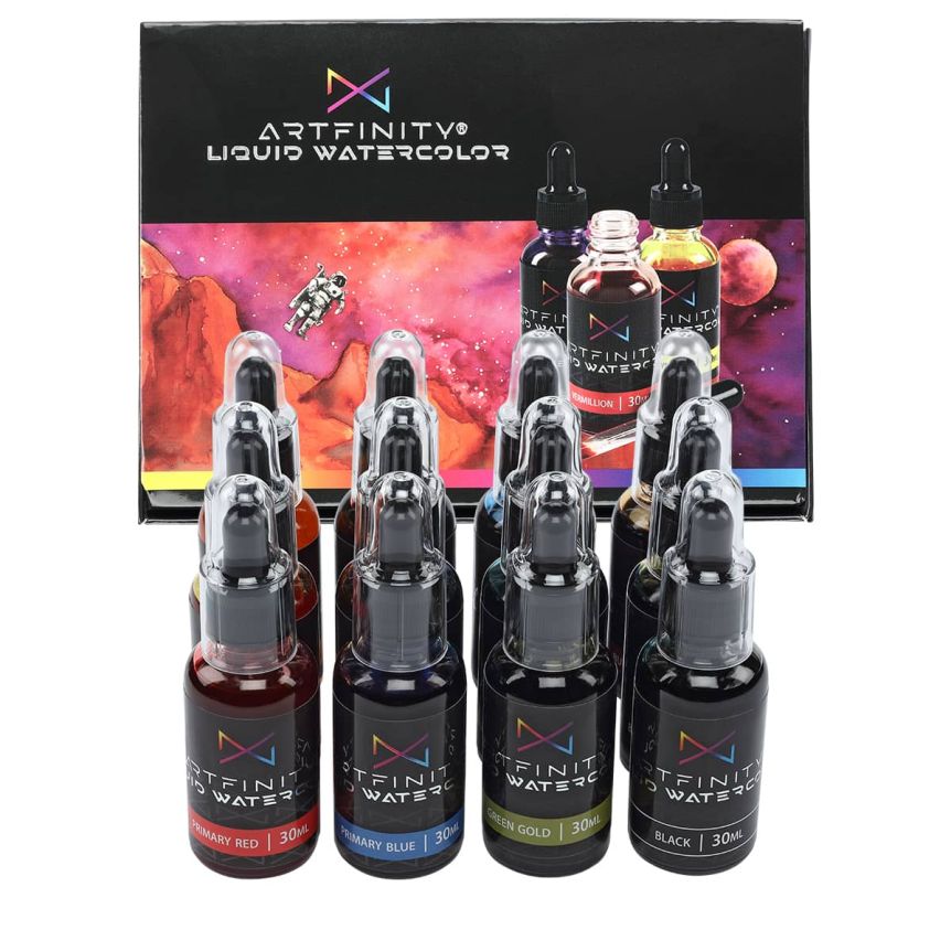 Artfinity Liquid Watercolor Set of 12 Colors | Jerry's Artarama