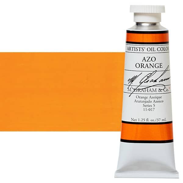 M Graham Oil Color 1.25Oz/37Ml Azo Orange | Jerry's Artarama