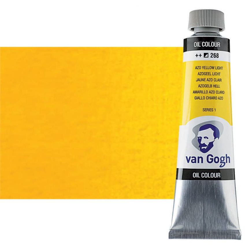Van Gogh Oil Color, 40ml Azo Yellow Light Tube | Jerry's Artarama