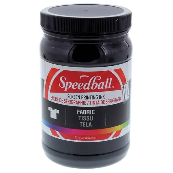 Speedball Acrylic Screen Printing Ink 32 oz Jar - Black | Jerry's Artarama