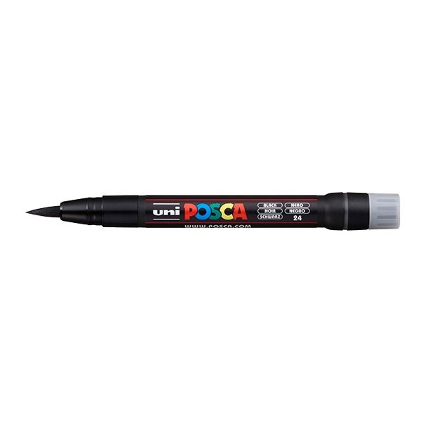 Posca Paint Marker, Black, Brush Tip Marker | Jerry's Artarama