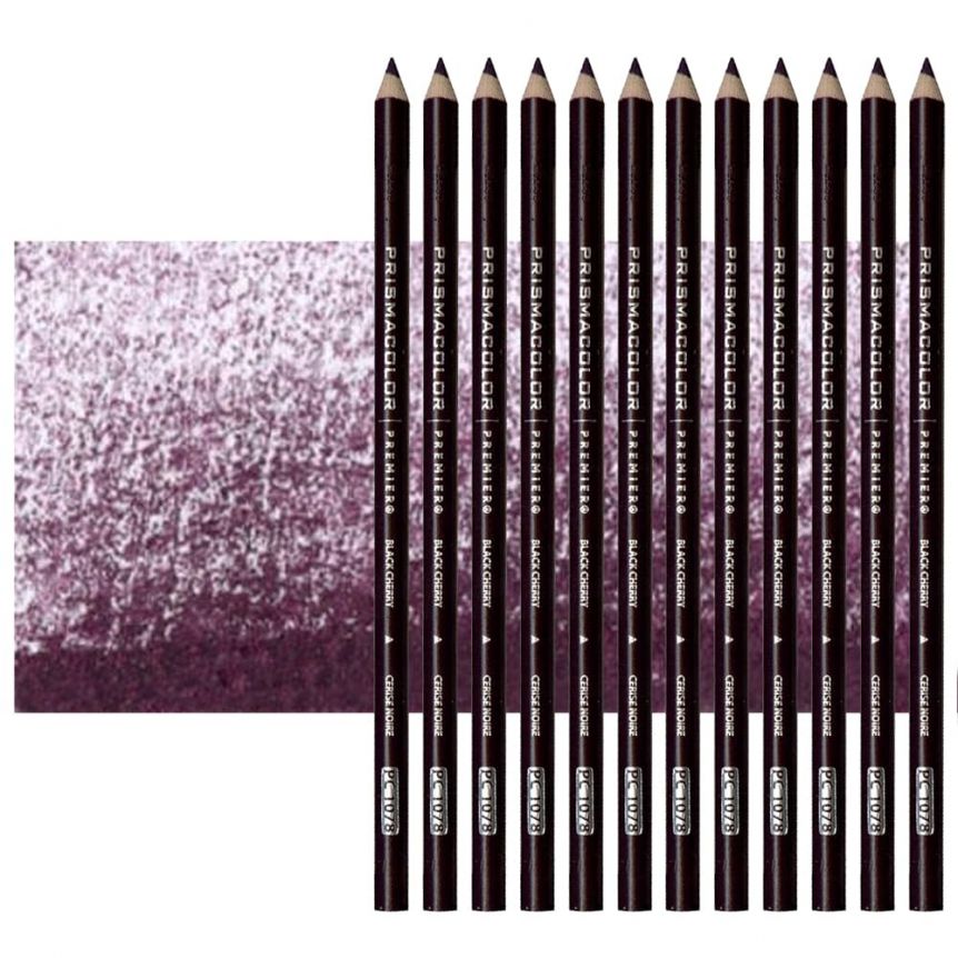 Prismacolor Premier Colored Pencil PC1078 Black Cherry (Set of 12 ...