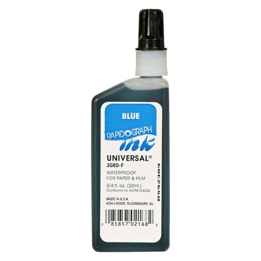 Koh-I-Noor Ink - Blue, 3/4oz Bottle | Jerry's Artarama