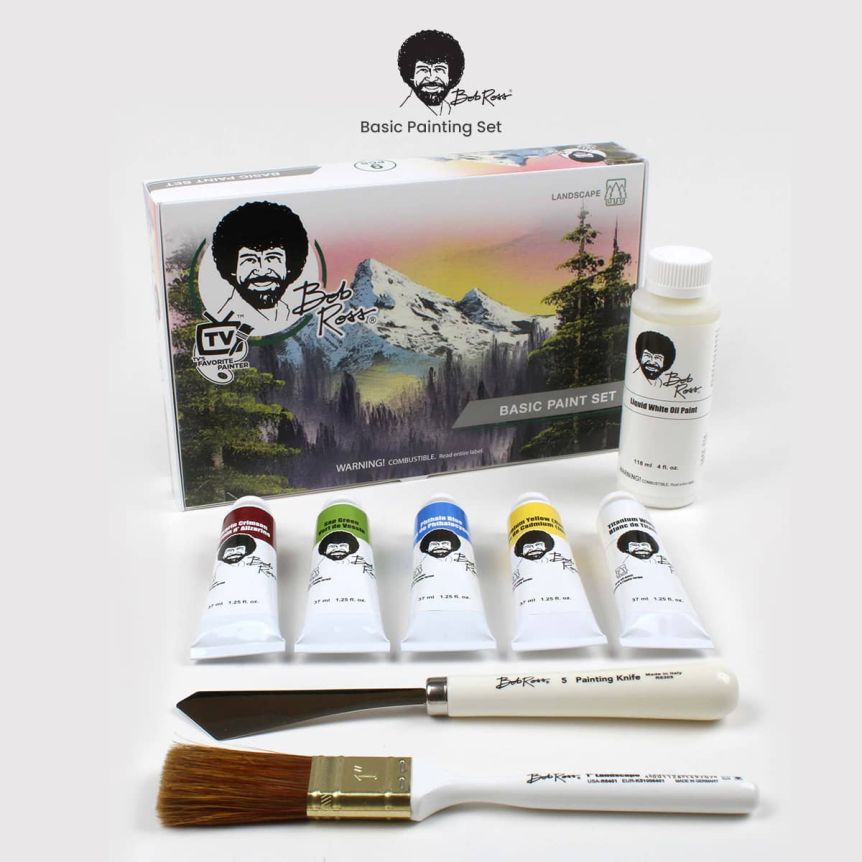 Bob Ross Basic Painting Set 10 Piece Landscape Set | Jerry's Artarama
