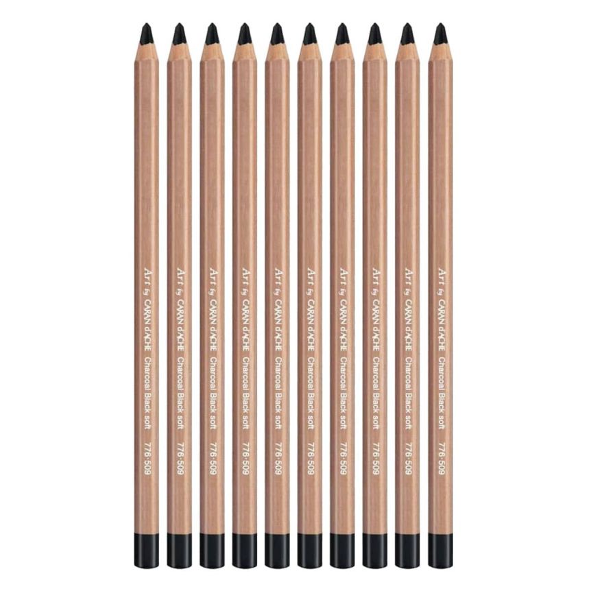 Caran d'Ache Soft Charcoal Pencils, Box of 10 | Jerry's Artarama