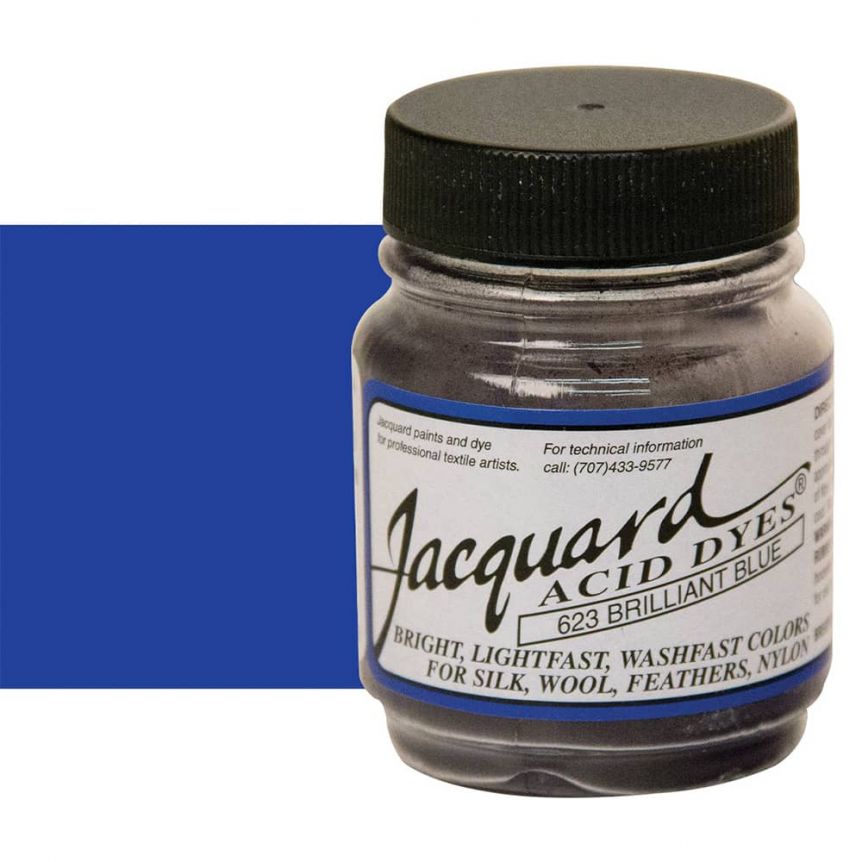 Jacquard Acid Dye - Brilliant Blue, .5 oz | Jerry's Artarama