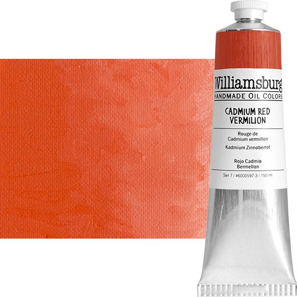 Williamsburg Handmade Oil Paint - Cadmium Red Vermilion, 150ml Tube ...