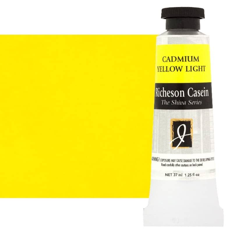Richeson Casein Artist Colors Cadmium Yellow Light 37 ml | Jerry's Artarama