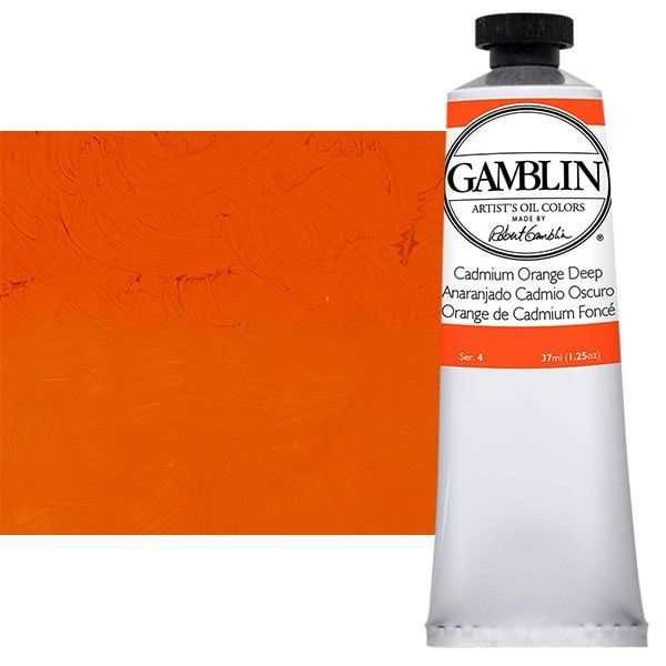Gamblin Artists Oil - Cadmium Orange Deep, 37ml Tube | Jerry's Artarama