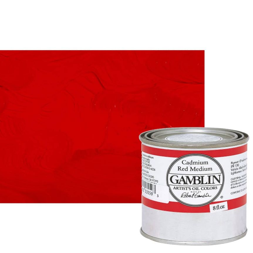 Gamblin Artists Oil - Cadmium Red Medium, 8oz Can | Jerry's Artarama