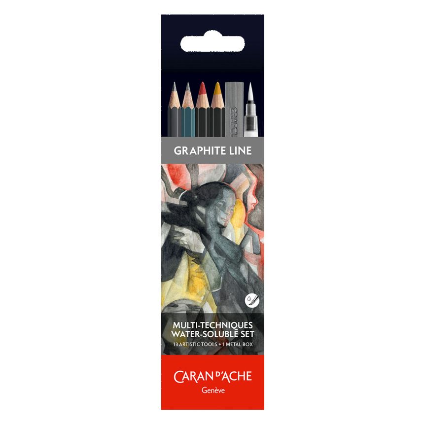 Caran d'Ache Water-soluble Graphite Pencil, Artist Tools Set of 13 ...