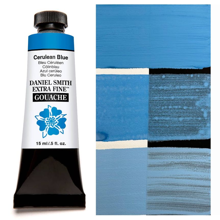 DANIEL SMITH Extra Fine GOUACHE Cerulean Blue, 15ml Tube | Jerry's Artarama