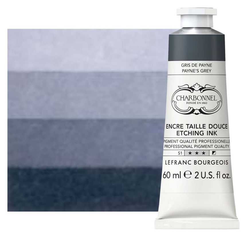 Charbonnel Etching Ink - Payne’s Grey, 60ml Tube | Jerry's Artarama