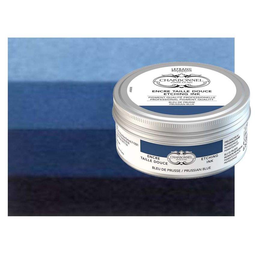 Charbonnel Etching Ink - Prussian Blue, 200ml Can | Jerry's Artarama
