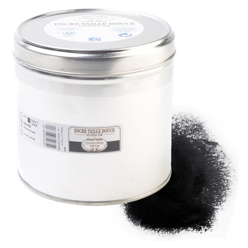 Charbonnel Etching Ink - Black 55981, 800ml Can | Jerry's Artarama