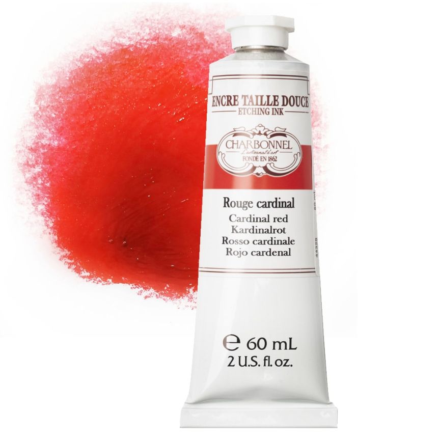 Charbonnel Etching Ink - Cardinal Red, 60ml Tube | Jerry's Artarama