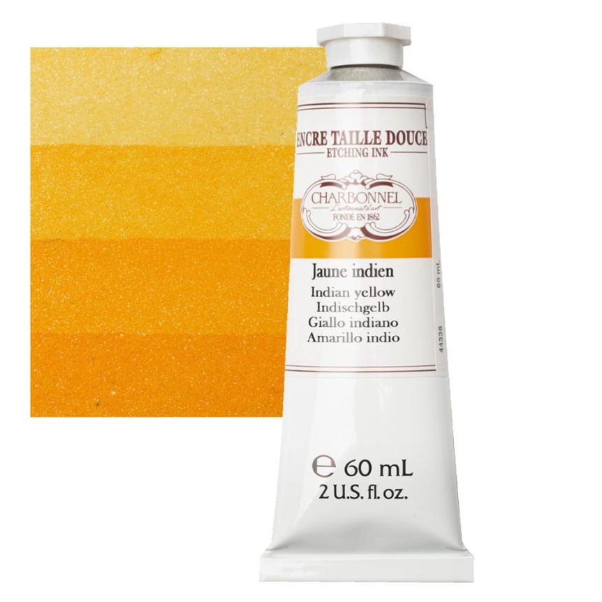Charbonnel Etching Ink - Indian Yellow, 60ml Tube | Jerry's Artarama
