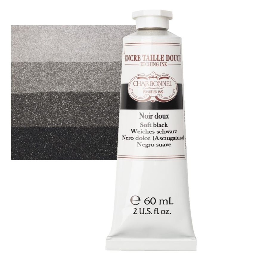 Charbonnel Etching Ink - Soft Black, 60ml Tube | Jerry's Artarama