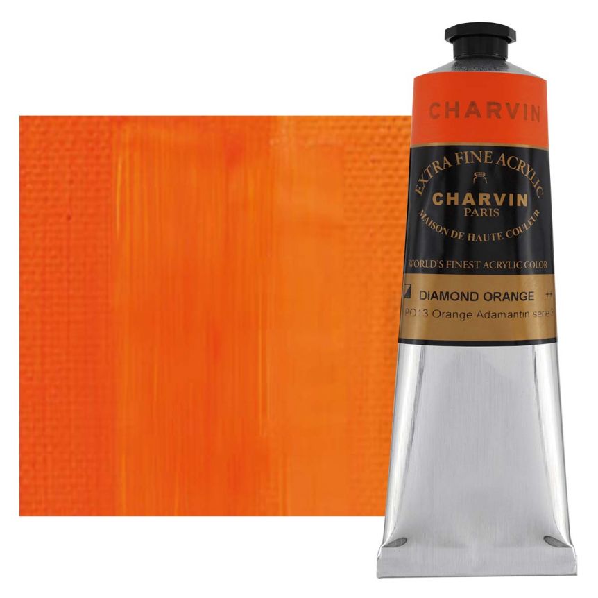 Charvin Extra-Fine Artists Acrylic - Diamond Orange, 150ml | Jerry's ...