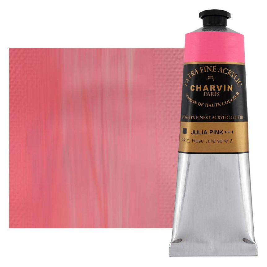 Charvin Extra-Fine Artists Acrylic - Julia Pink, 150ml | Jerry's Artarama