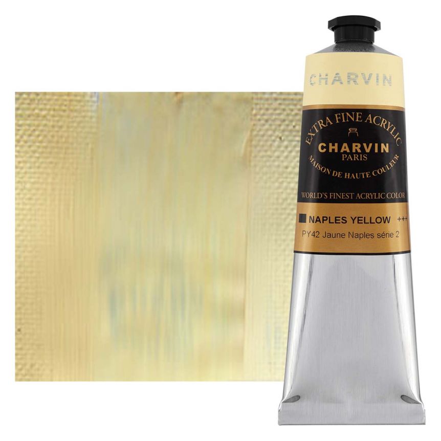Charvin Extra-Fine Artists Acrylic - Naples Yellow, 150ml | Jerry's ...
