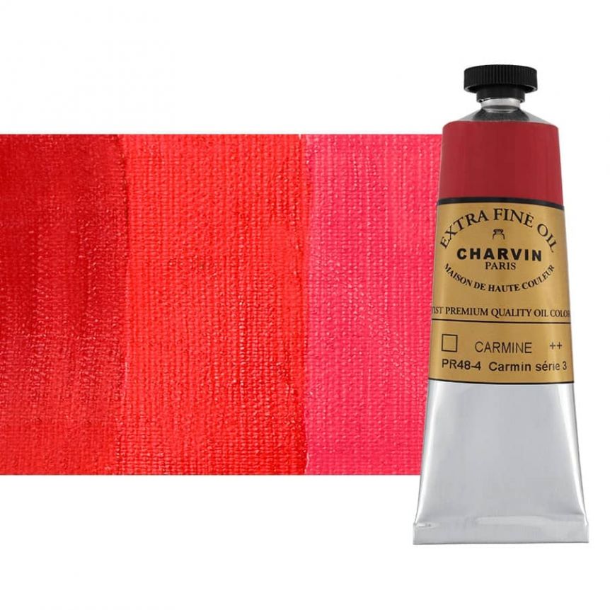 Charvin Oil- Carmine -Extra-Fine: 60ml Paint | Jerry's Artarama
