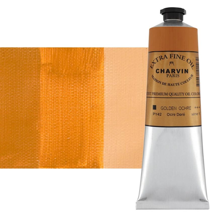 Charvin Oil- Golden Ochre -Extra-Fine: 150ml Paint | Jerry's Artarama