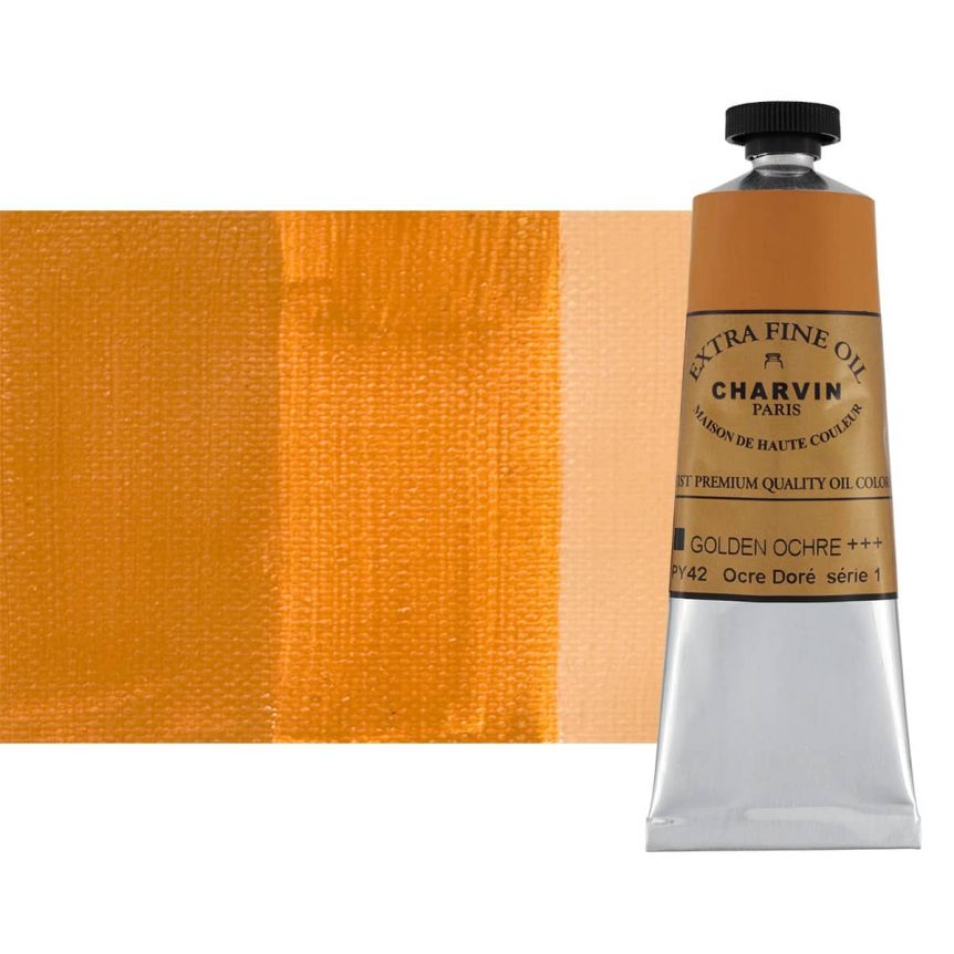Charvin Oil- Golden Ochre -Extra-Fine: 60ml Paint | Jerry's Artarama