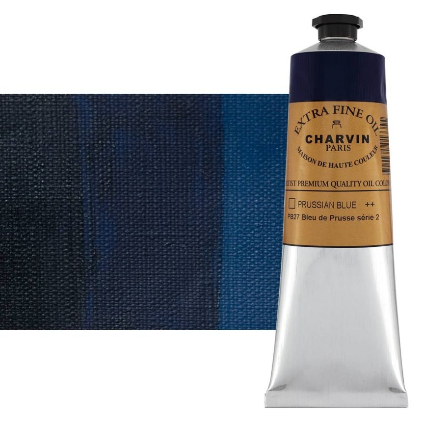 Charvin Oil- Prussian Blue -Extra-Fine: 150ml Paint | Jerry's Artarama