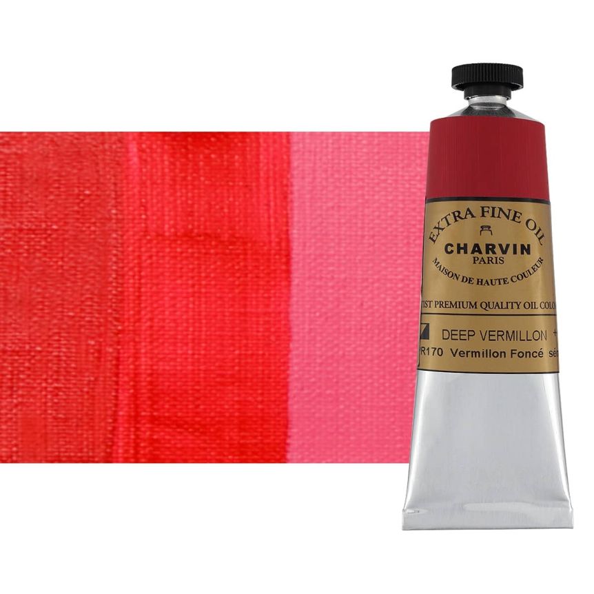 Charvin Oil- Vermillion Deep -Extra-Fine: 60ml Paint | Jerry's Artarama