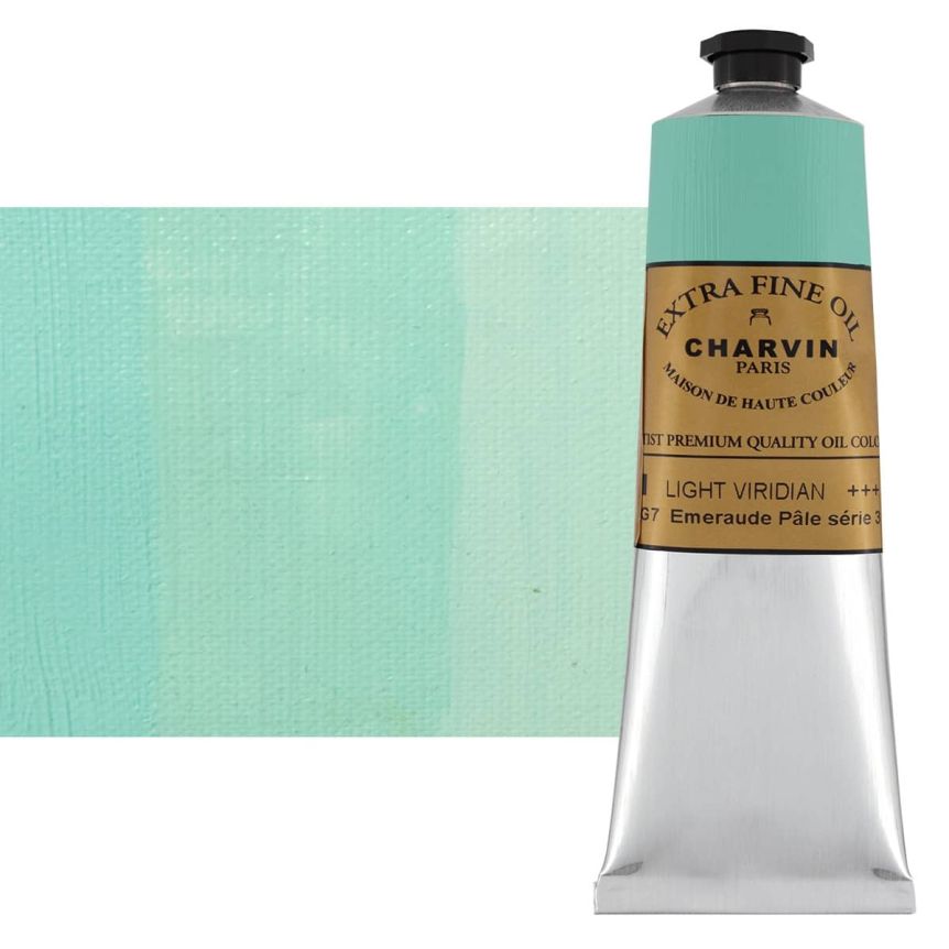 Charvin Oil- Viridian Light -Extra-Fine: 150ml Paint | Jerry's Artarama