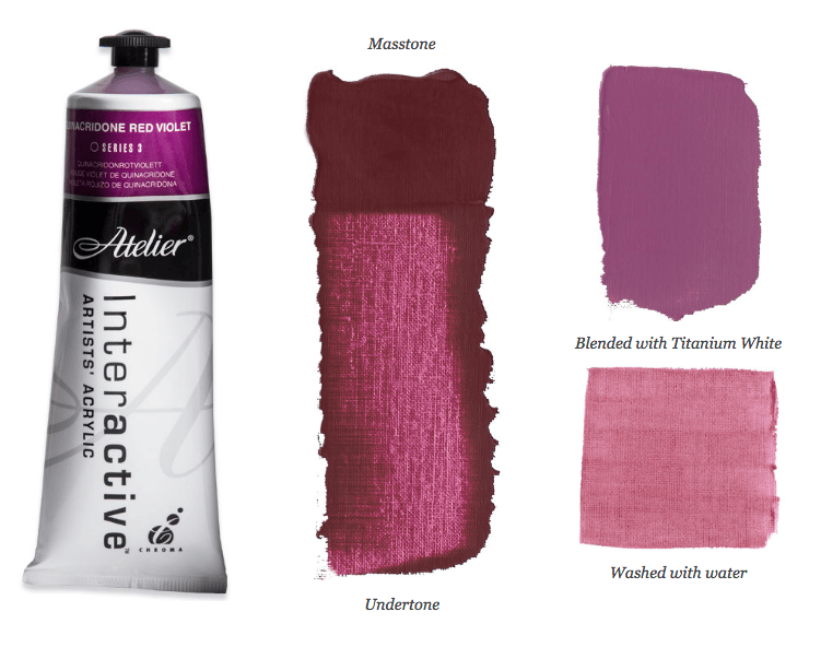 Chroma Atelier Interactive Artists Acrylic Quinac. Red Violet 80 ml ...