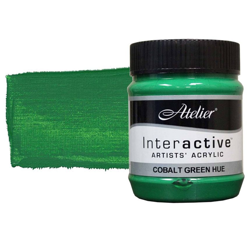 Interactive Professional Acrylic 237 ml Jar - Cobalt Green Hue | Jerry's Artarama