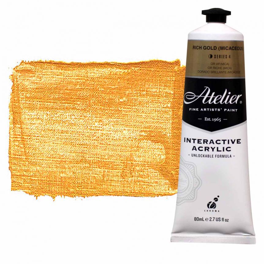 Chroma Atelier Interactive Artists Acrylic Rich Gold 80 ml | Jerry's ...