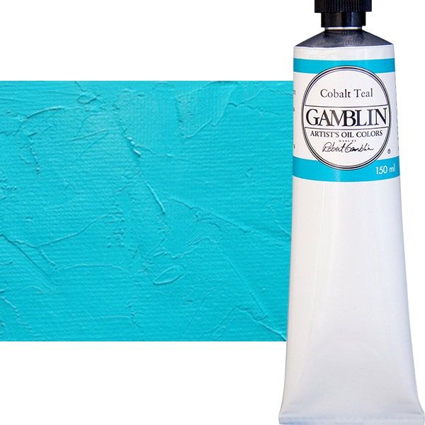 Gamblin Artists Oil - Cobalt Teal, 150ml Tube | Jerry's Artarama