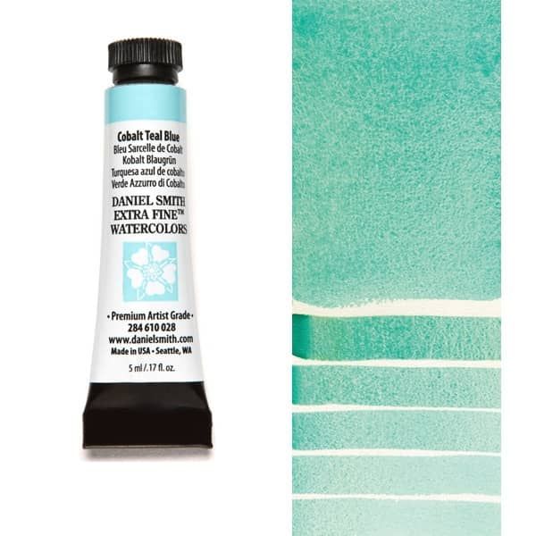 Daniel Smith Extra Fine Watercolor - Cobalt Teal Blue, 5 ml Tube ...