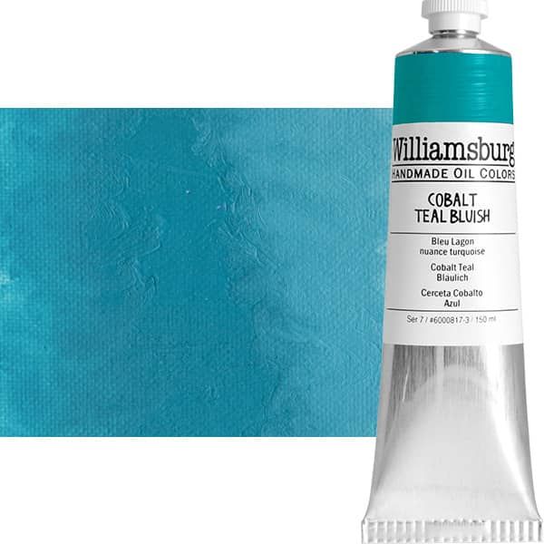 Williamsburg Handmade Oil Paint - Cobalt Teal Bluish, 150ml Tube ...