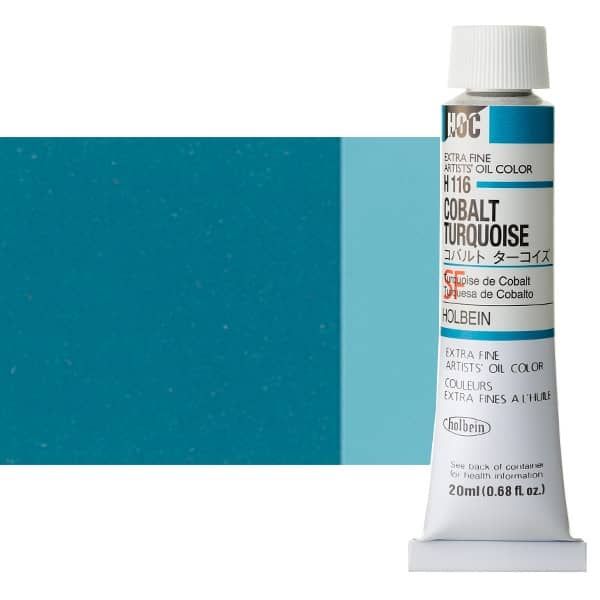 Holbein Extra-Fine Artists' Oil Color 20 ml Tube - Cobalt Turquoise ...