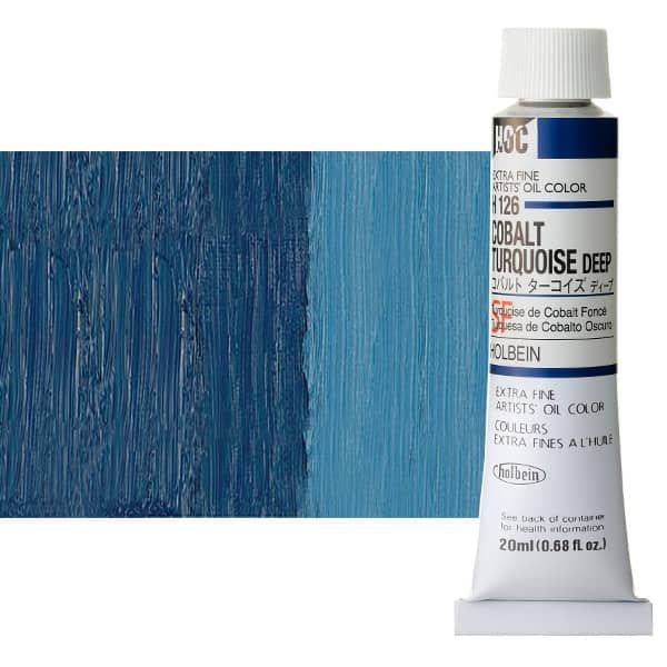 Holbein Artist Oil 20ml Tube Cobalt Turquoise Deep | Jerry's Artarama
