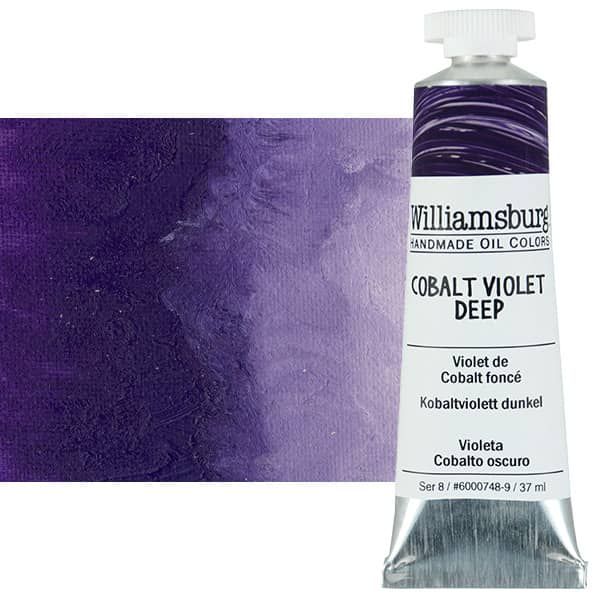 Williamsburg Handmade Oil Paint - Cobalt Violet Deep, 37ml Tube | Jerry's Artarama