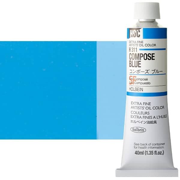 Holbein Extra-Fine Artists' Oil Color 40 ml Tube - Compose Blue | Jerry ...
