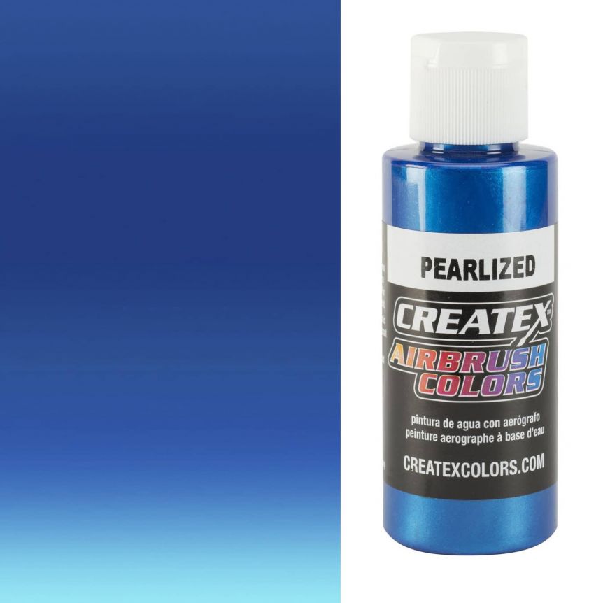 Createx Airbrush Colors 2oz Pearlized Blue | Jerry's Artarama
